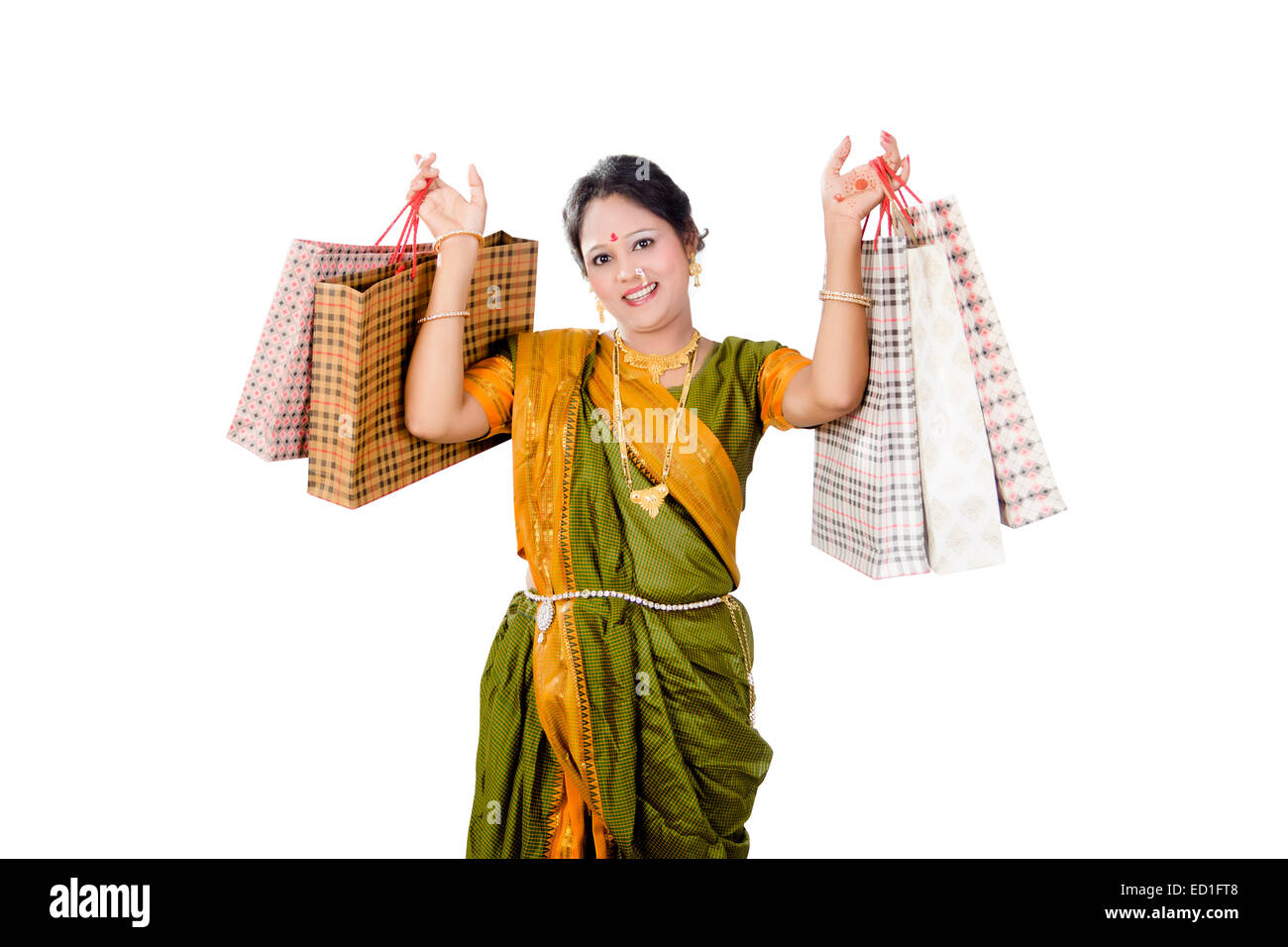 1 South indian Lady shopping Stock Photo - Alamy