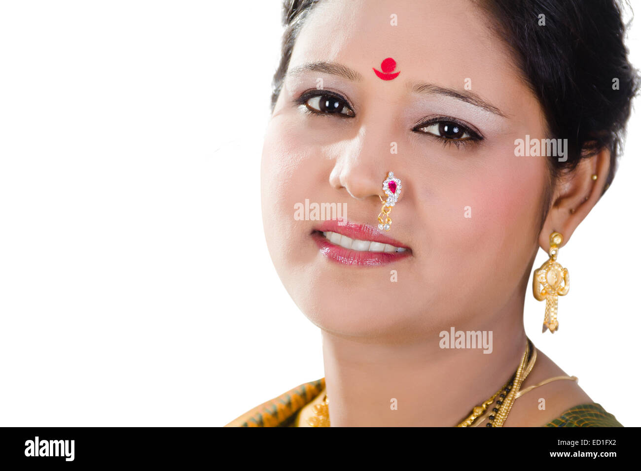 Indian beautiful women closeup hi-res stock photography and images - Alamy