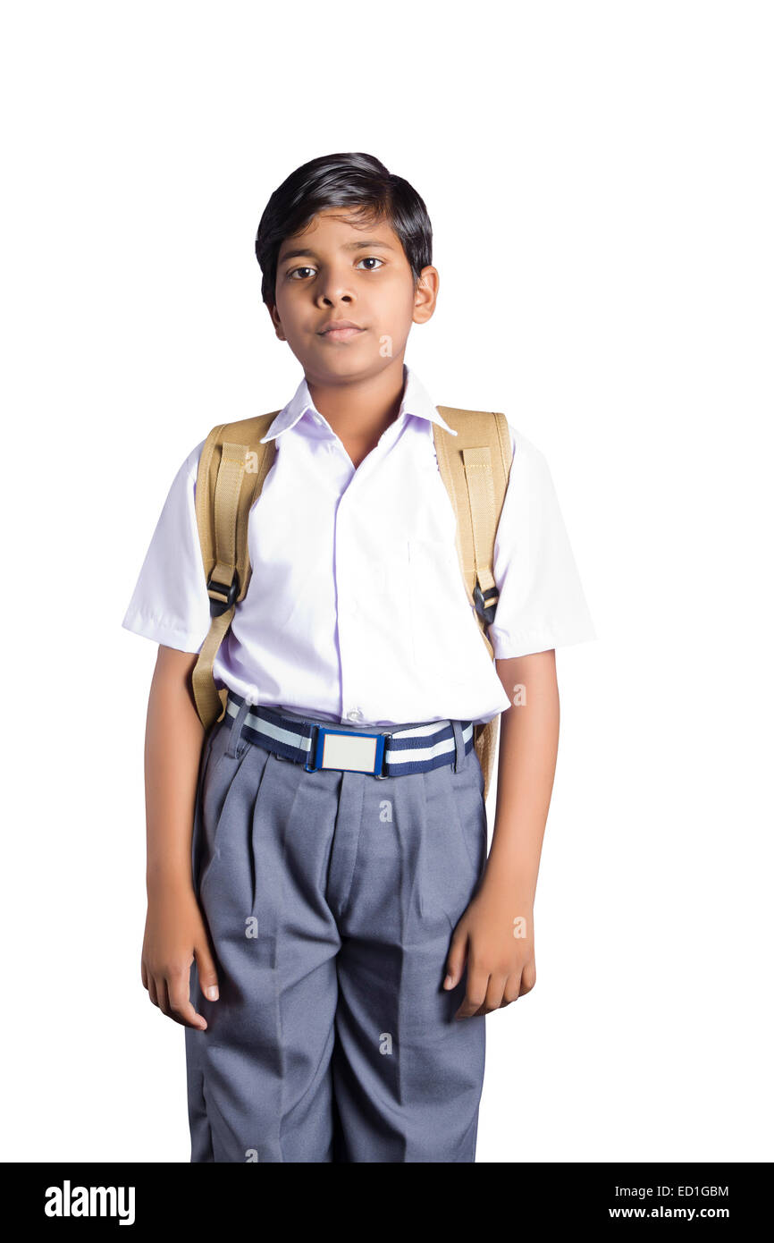 Indian child school student pose hi-res stock photography and images ...
