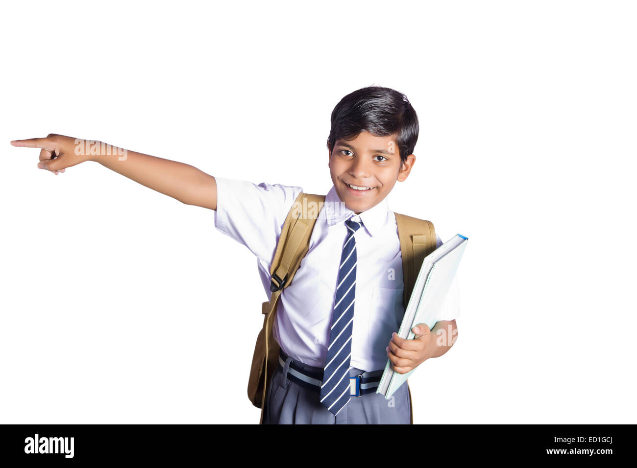 1 indian child school student showing Stock Photo - Alamy