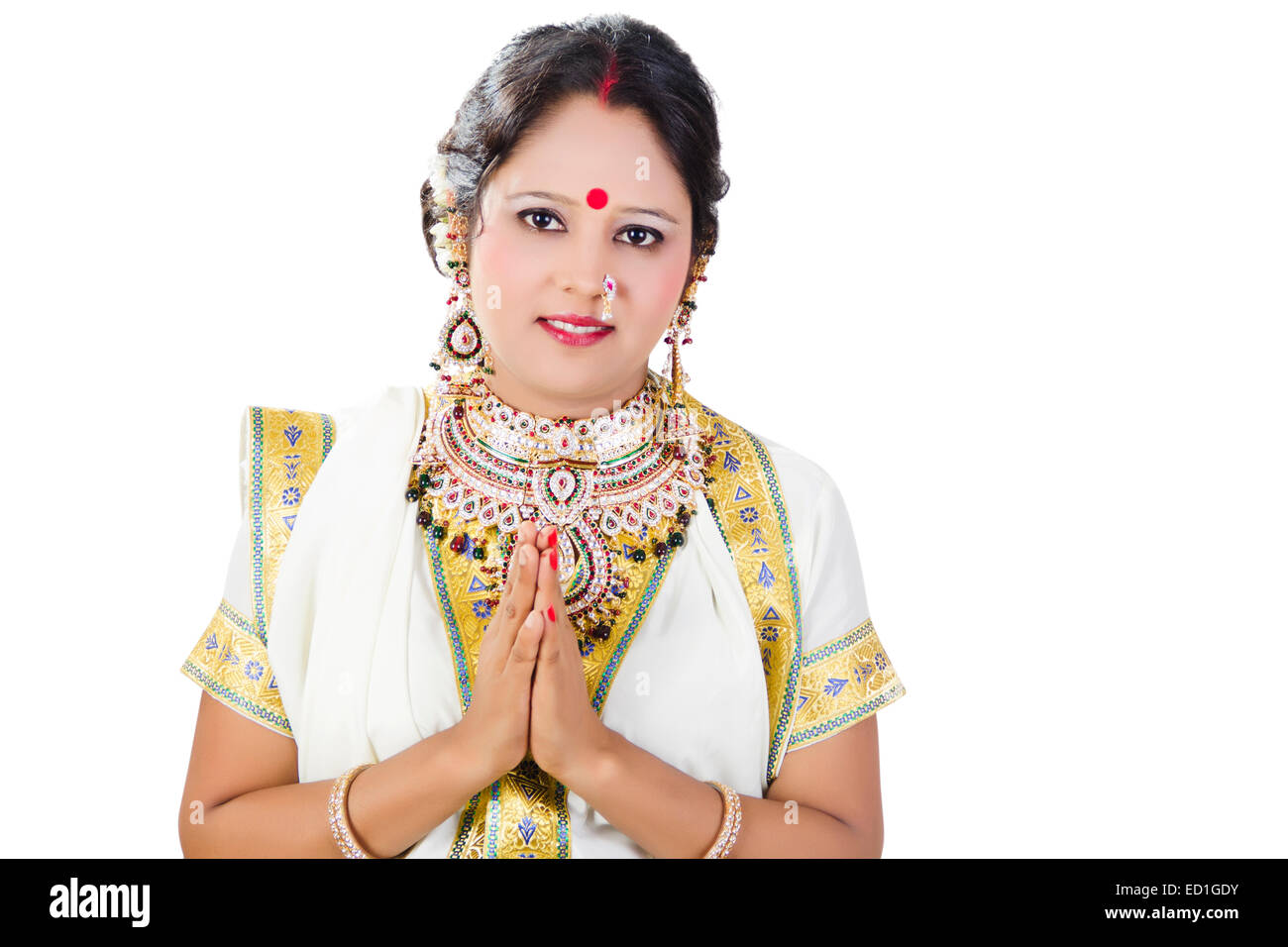 1 South indian Lady Welcome Stock Photo - Alamy