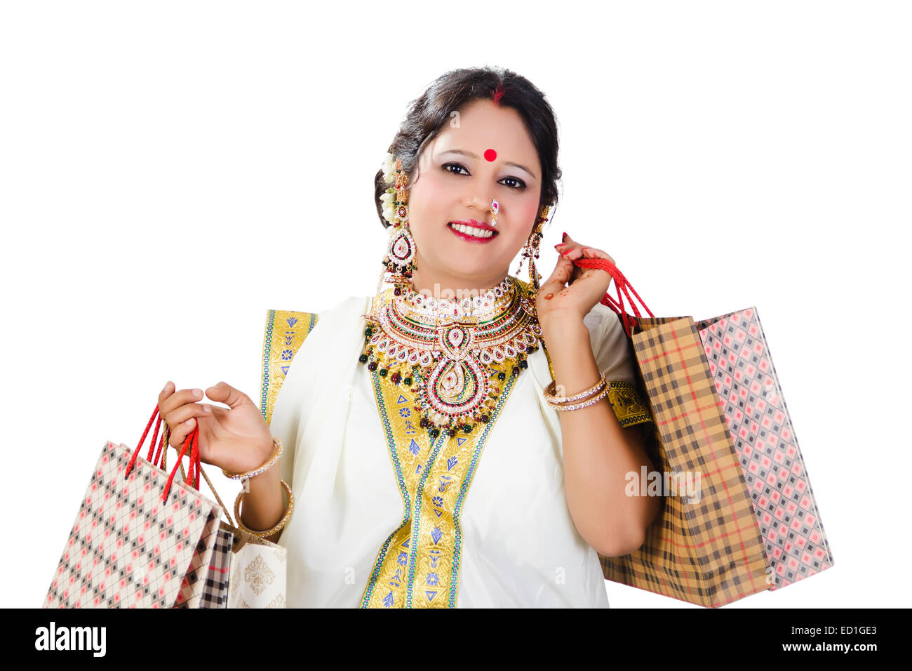 1 South indian Lady shopping Stock Photo - Alamy