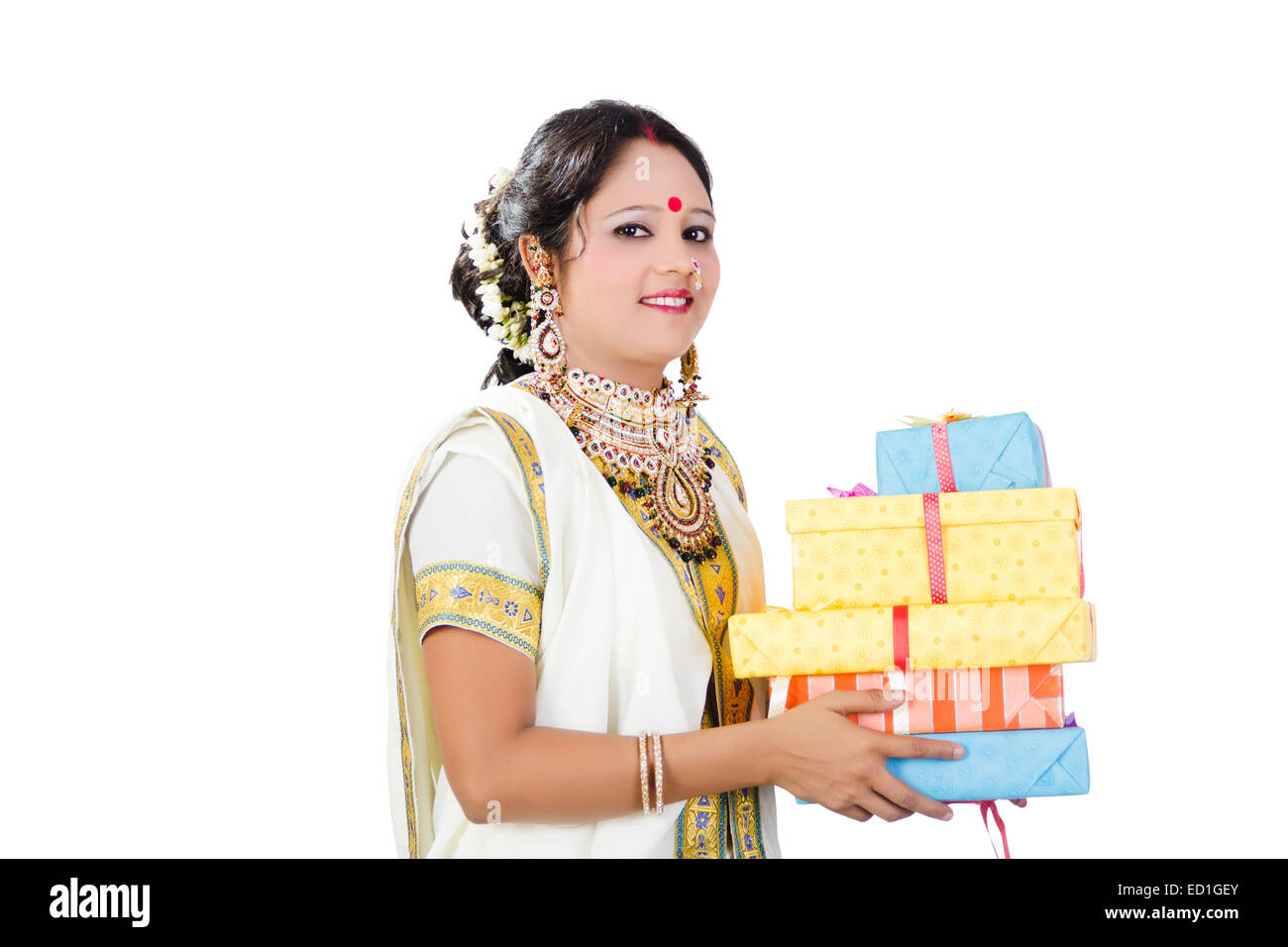 South indian housewife lady showing hi-res stock photography and images ...