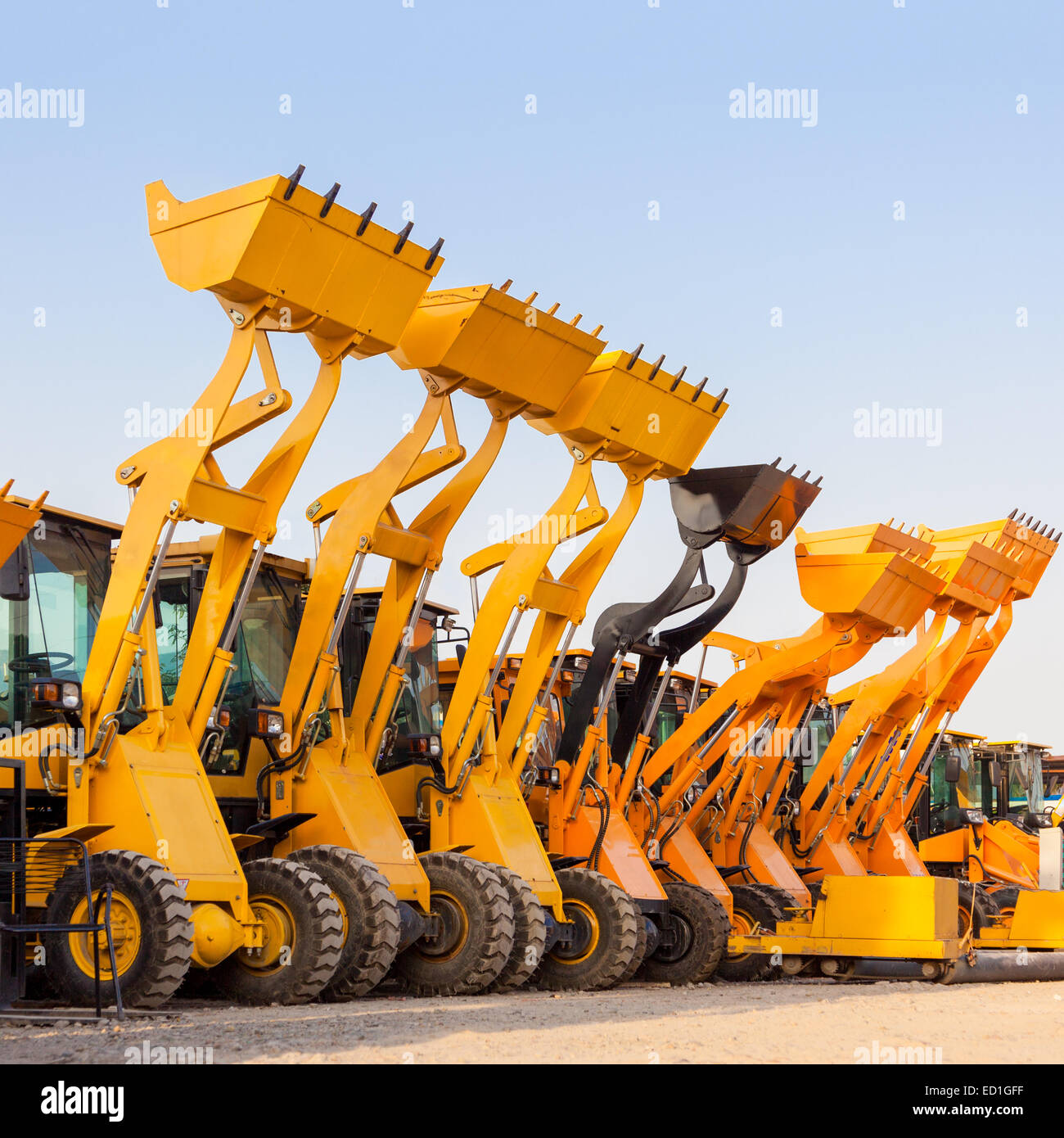 Blue objects bulldozer hi-res stock photography and images - Alamy
