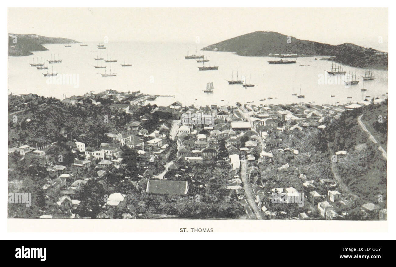 This 1893 depiction of St. Thomas highlights significant features of ...