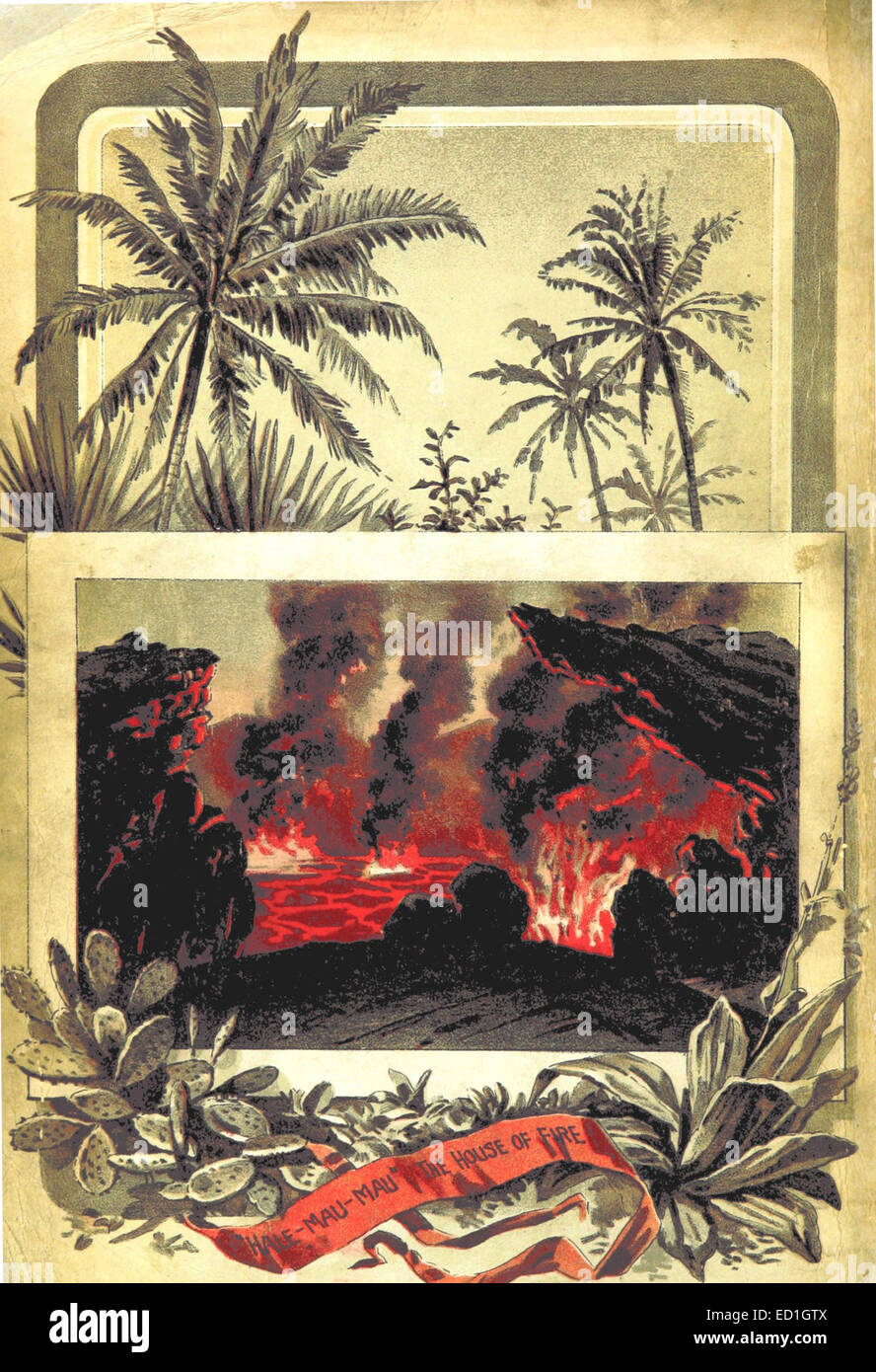 This 1892 illustration from Stoddard depicts the Hale-Mau-Mau, also ...