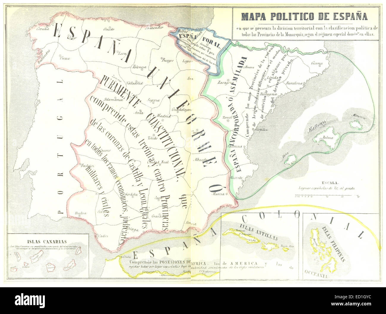 This 1857 political map by T.V. depicts the political divisions of ...