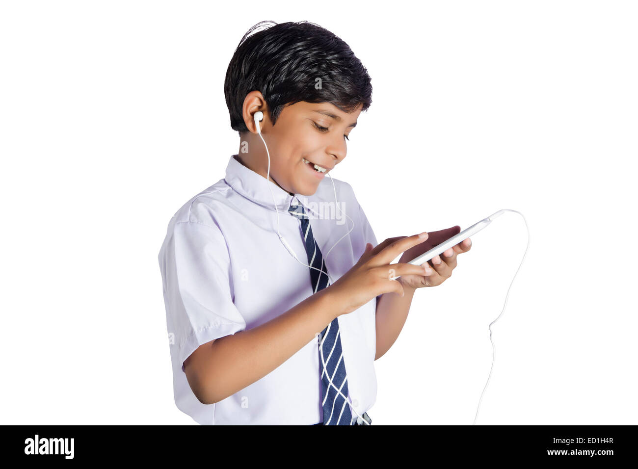 Indian child school student phone hi-res stock photography and images ...
