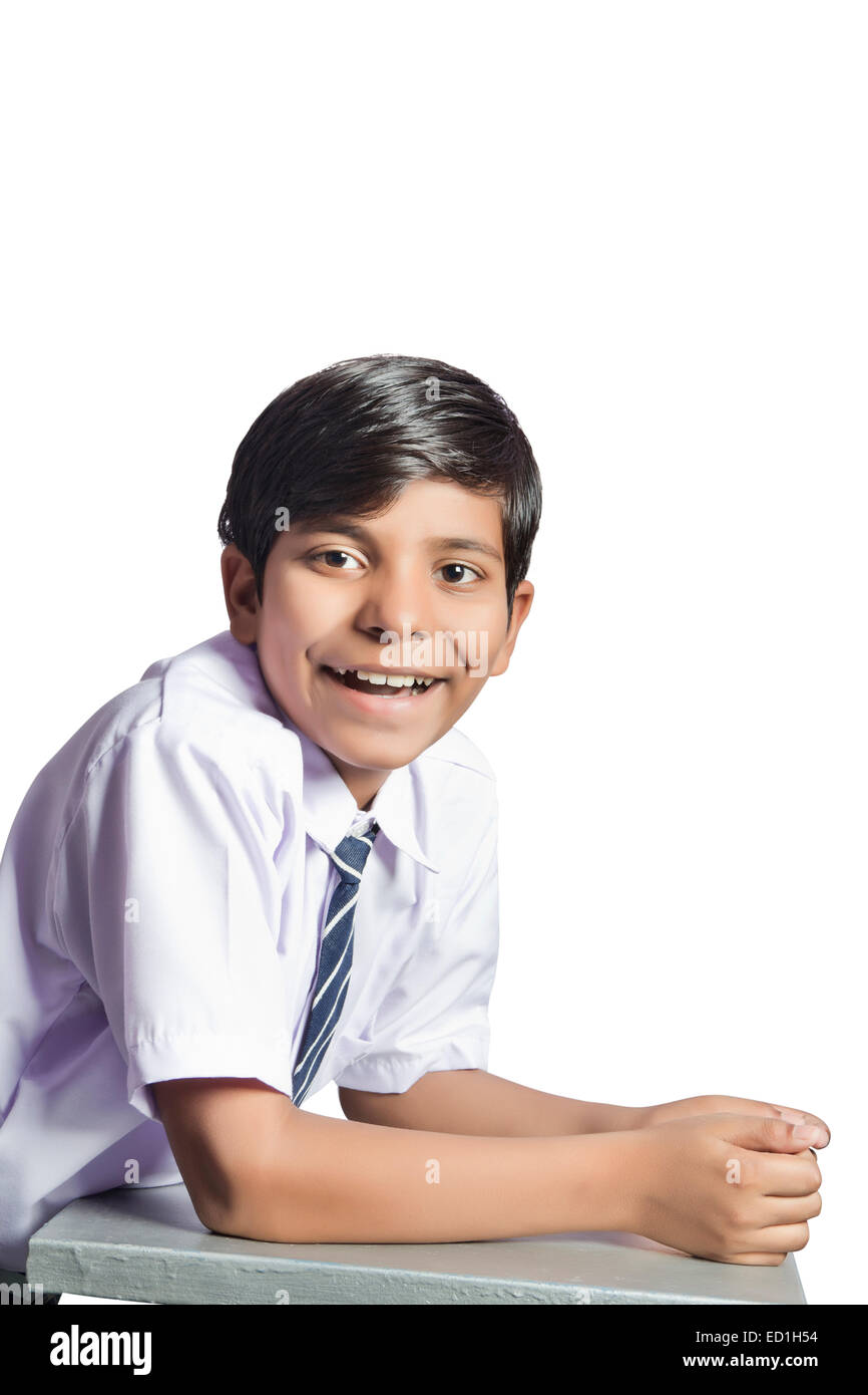 1 indian child school student sitting Stock Photo - Alamy