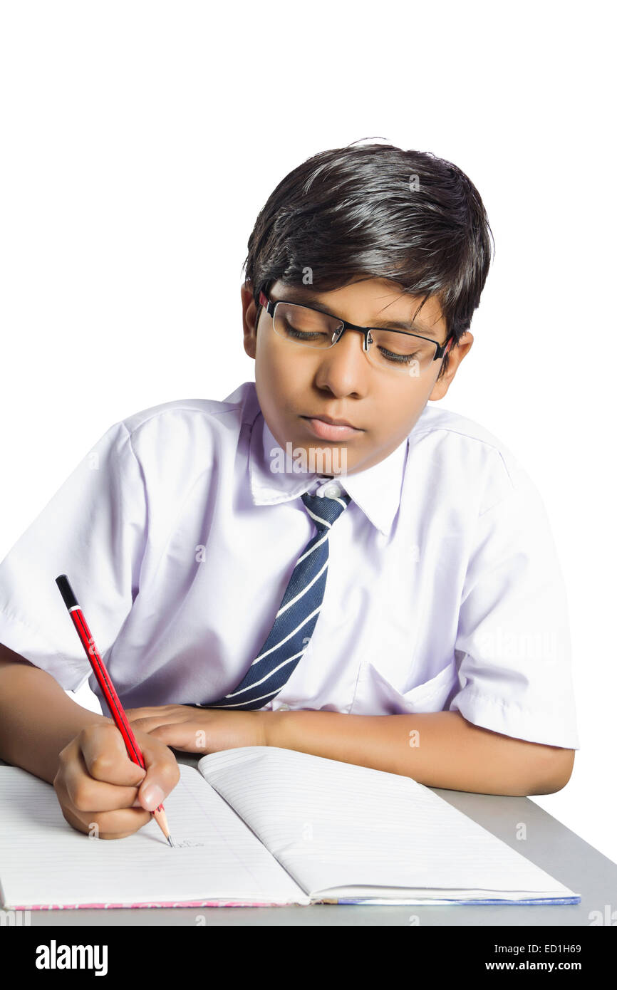 Indian school student writing exam hi-res stock photography and images ...