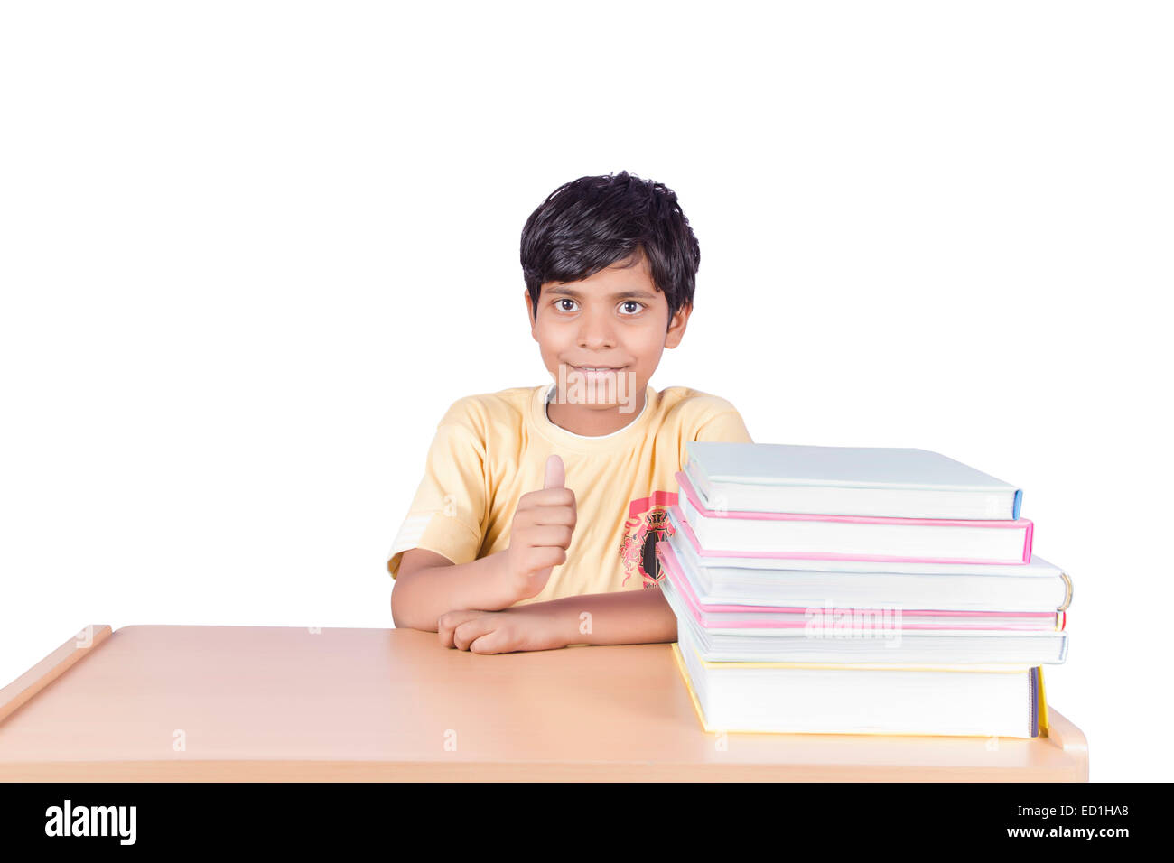 1 indian child boy student study Stock Photo - Alamy