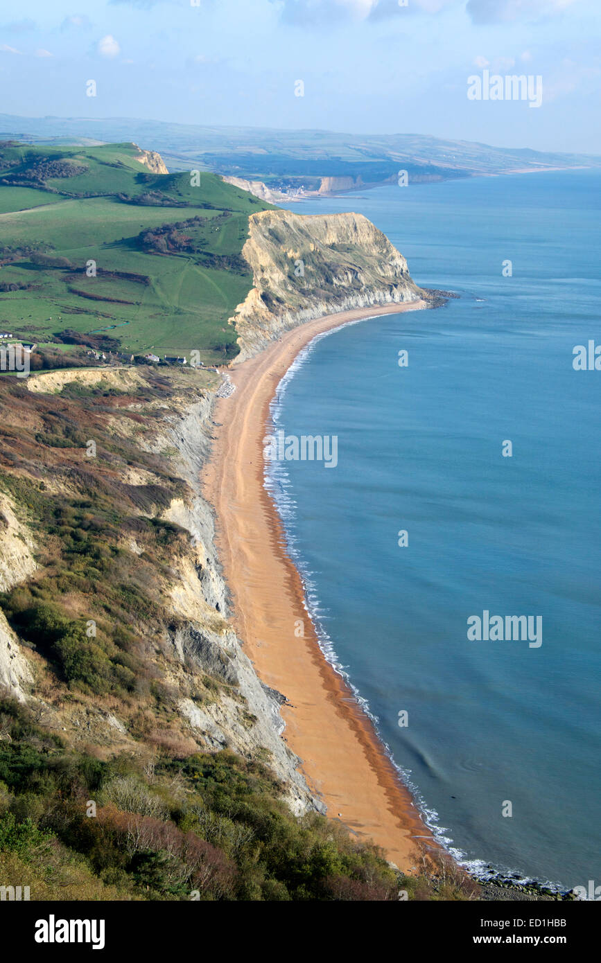 The Jurassic Coast with Branscombe Beach and South Devon Coast and ...