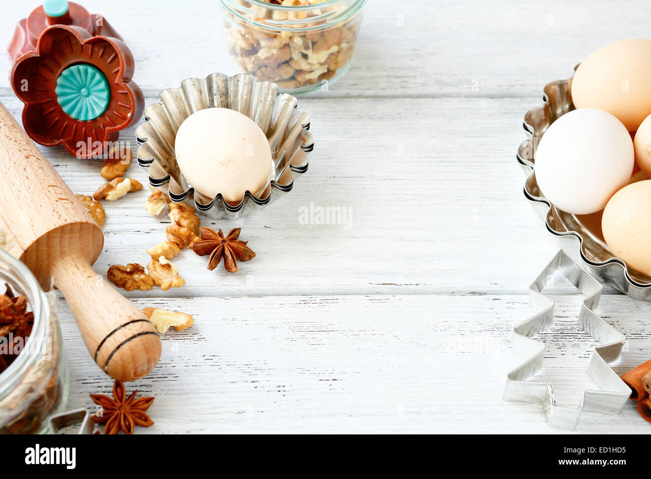 Christmas bakery background raw hi-res stock photography and images - Alamy