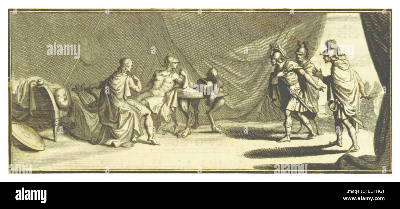 THE ILLIAD OF HOMER (translated by POPE) p3.015 9th Book Page 661 Stock ...