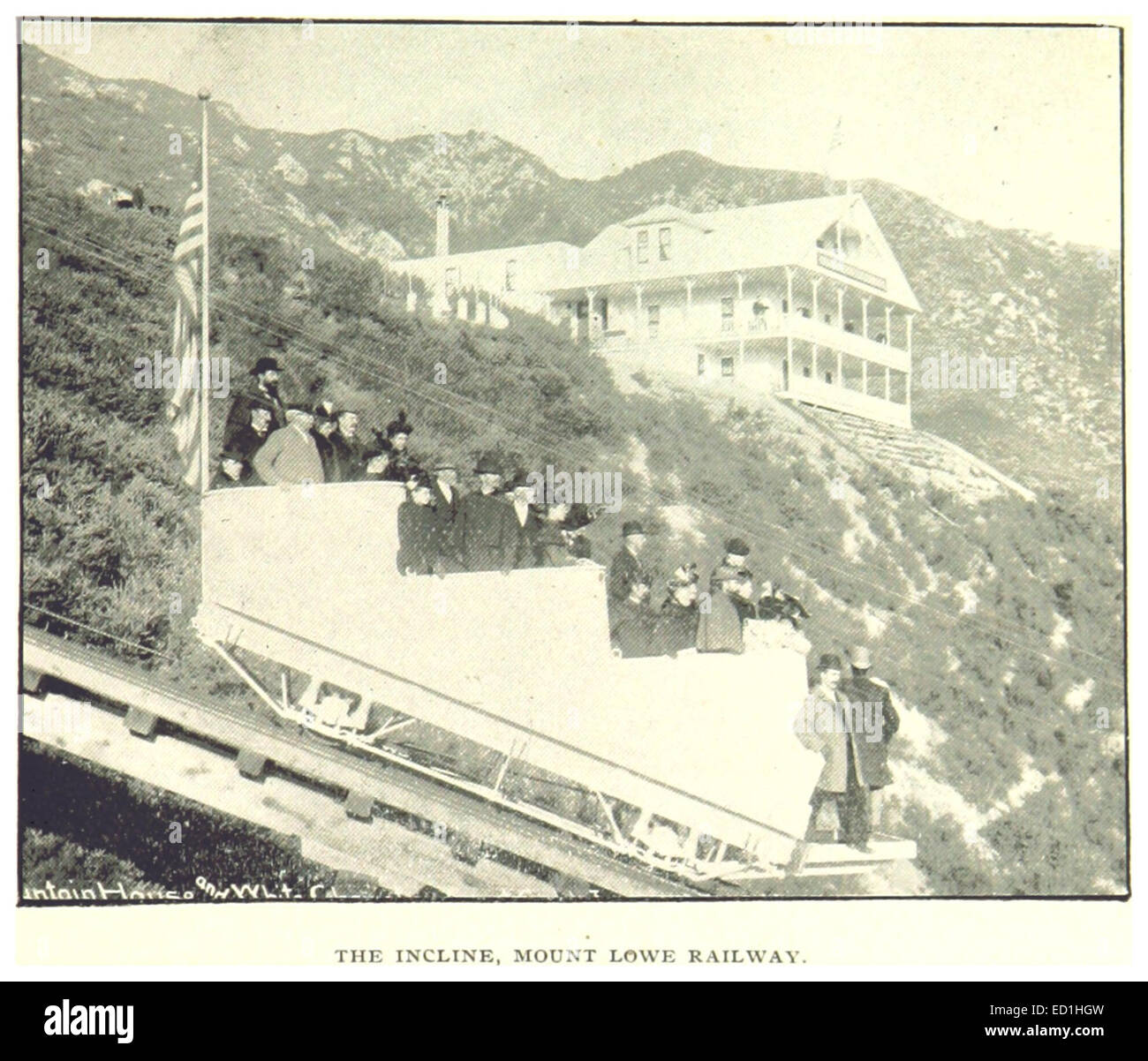 The Mount Lowe Railway Incline, a key part of the historic railroad ...