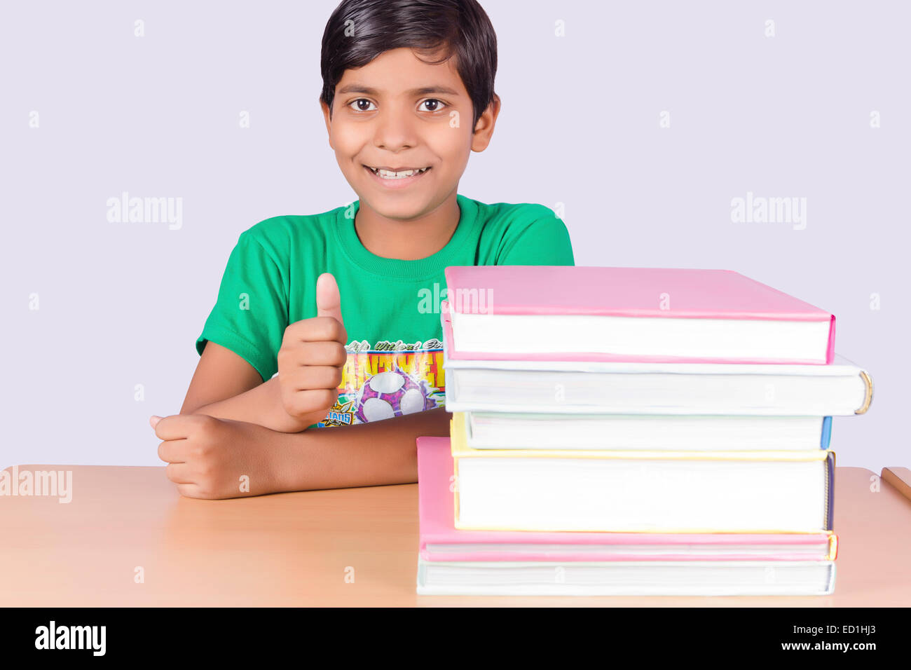 1 indian child boy student study Stock Photo - Alamy