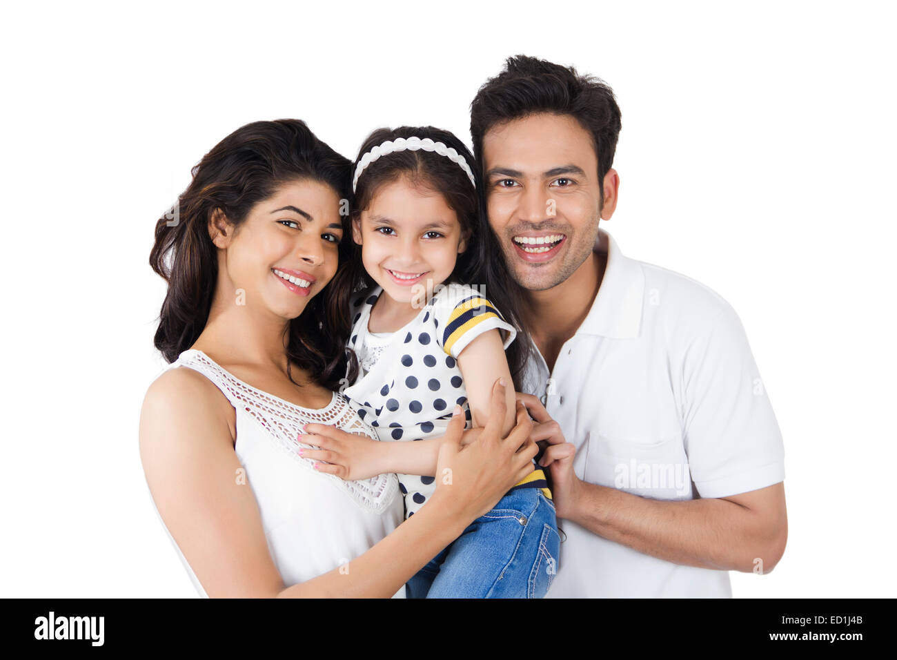 indian Parents with child Care Stock Photo - Alamy