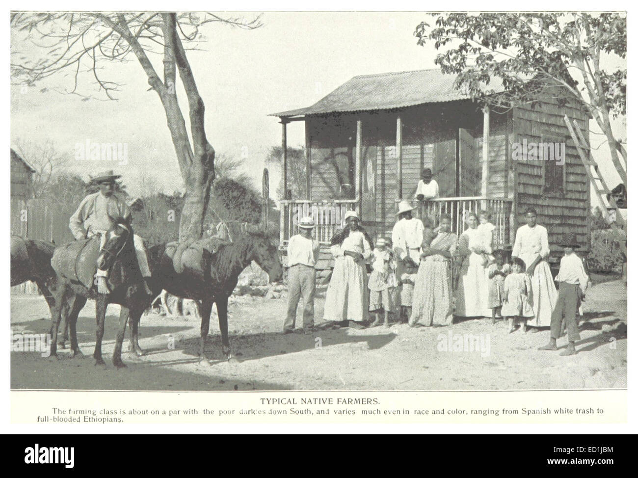 This illustration depicts typical native farmers, likely representing ...