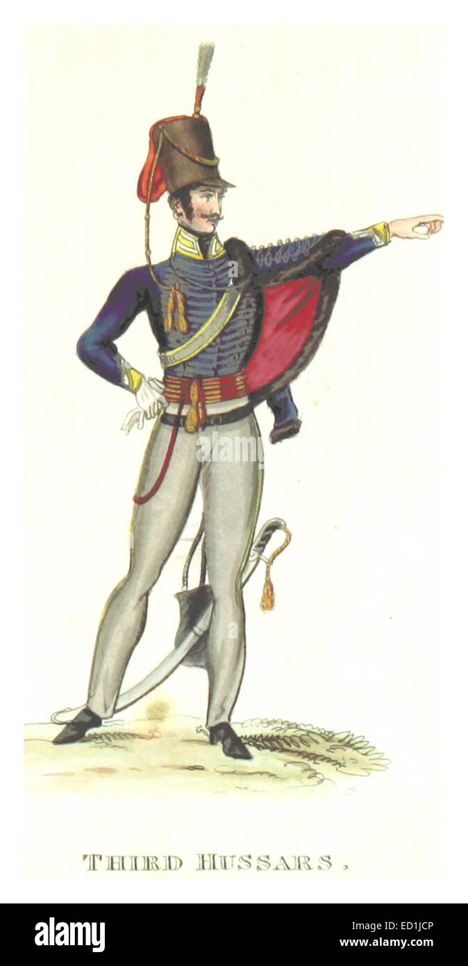 The uniform of the Third Hussars, a prestigious cavalry unit known for ...