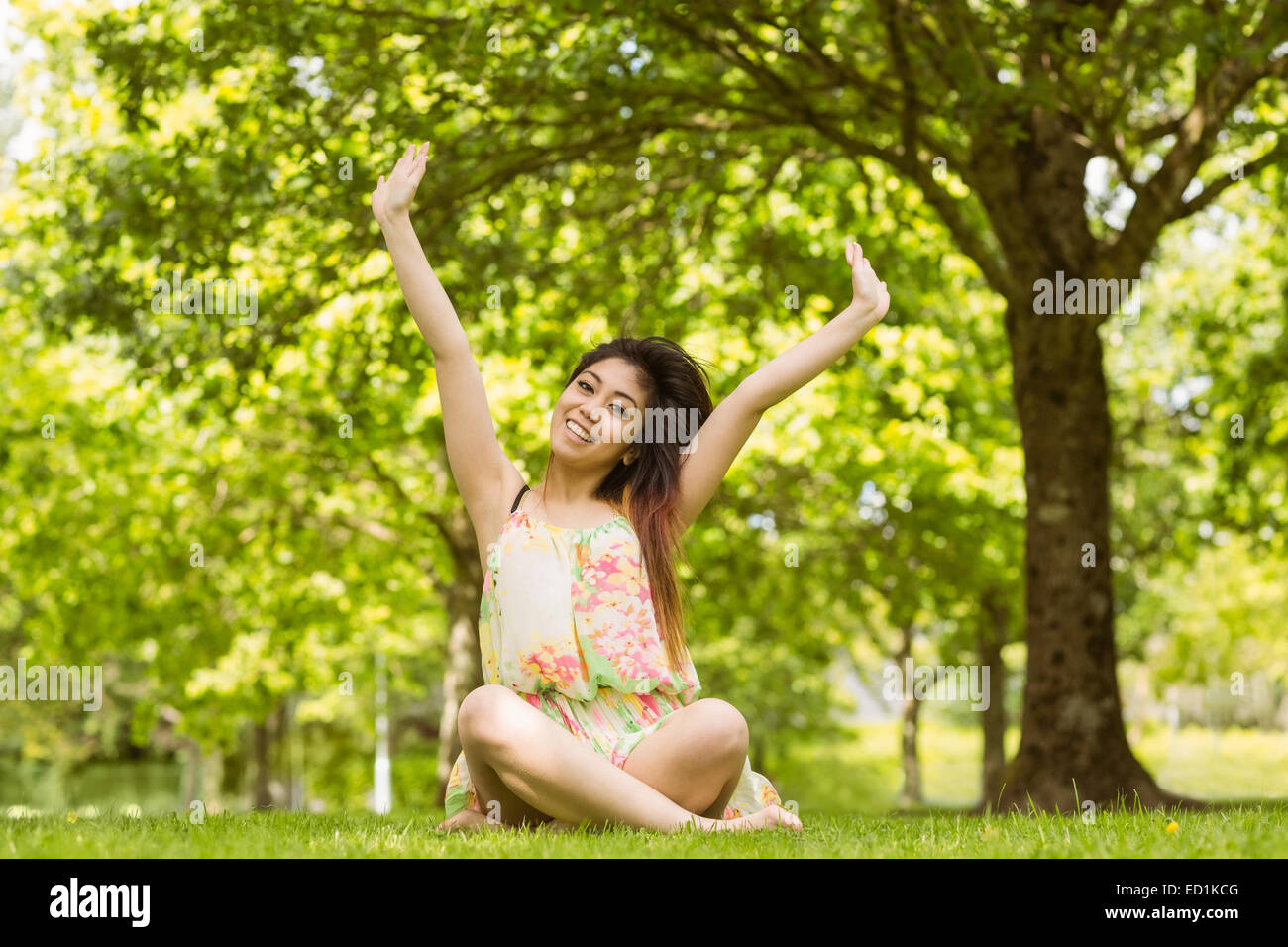 Relaxed young woman hi-res stock photography and images - Alamy