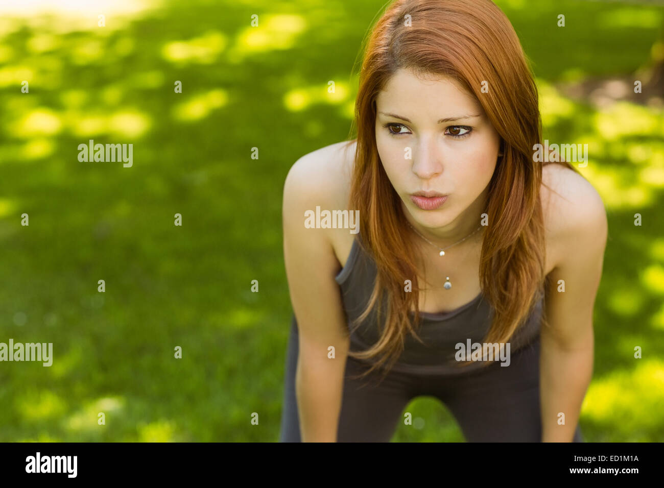 Young slim redhead woman hi-res stock photography and images - Alamy