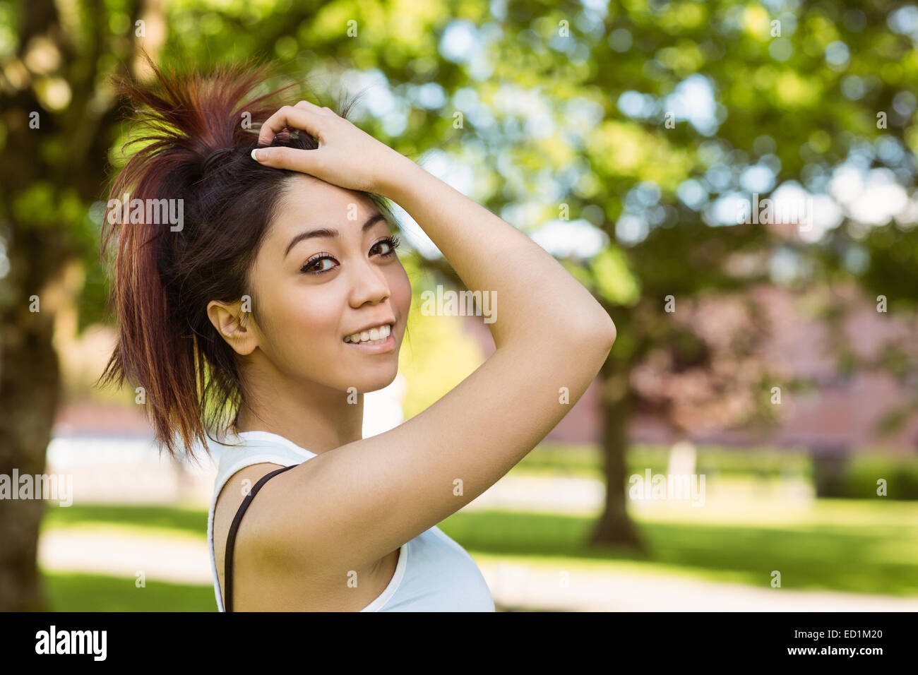 Portrait active woman runner hi-res stock photography and images - Alamy