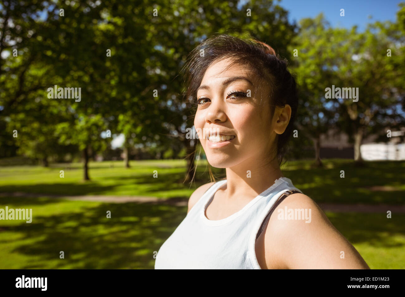Portrait active woman runner hi-res stock photography and images - Alamy