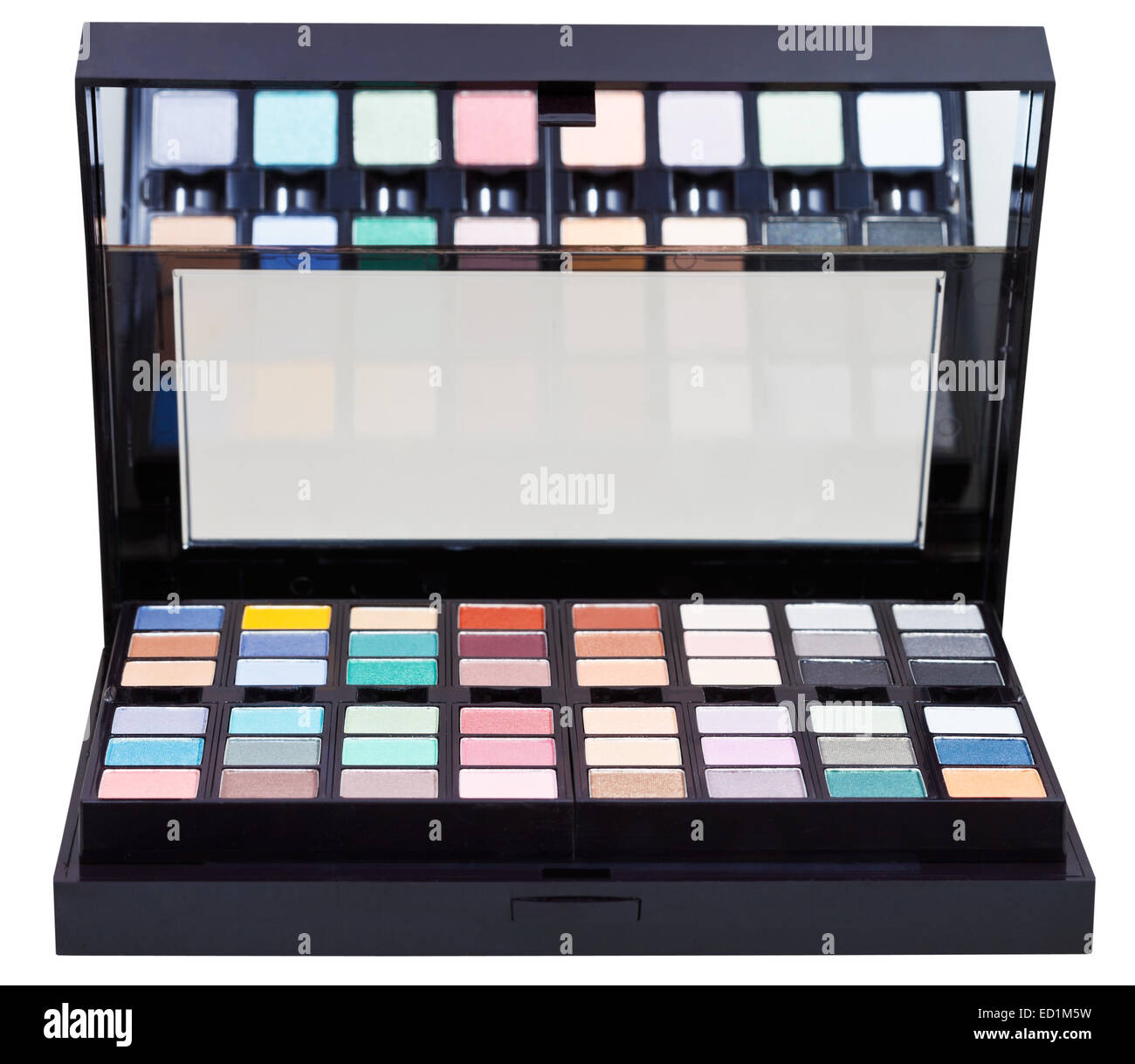 open case with makeup kits isolated on white background Stock Photo - Alamy