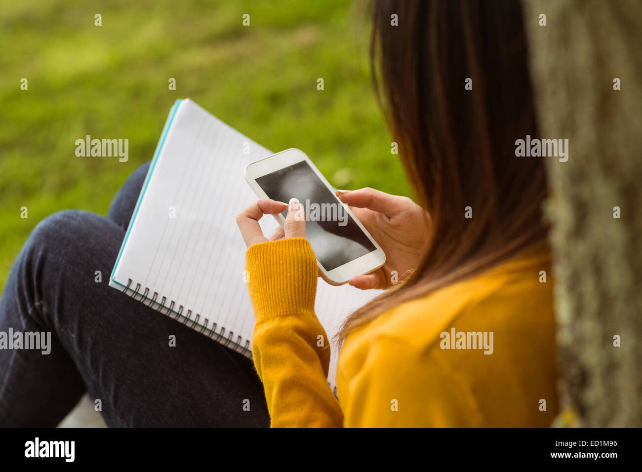 Asian female typing text hi-res stock photography and images - Alamy