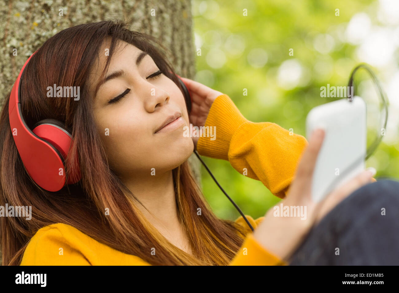 Relaxed young asian woman enjoying hi-res stock photography and images ...