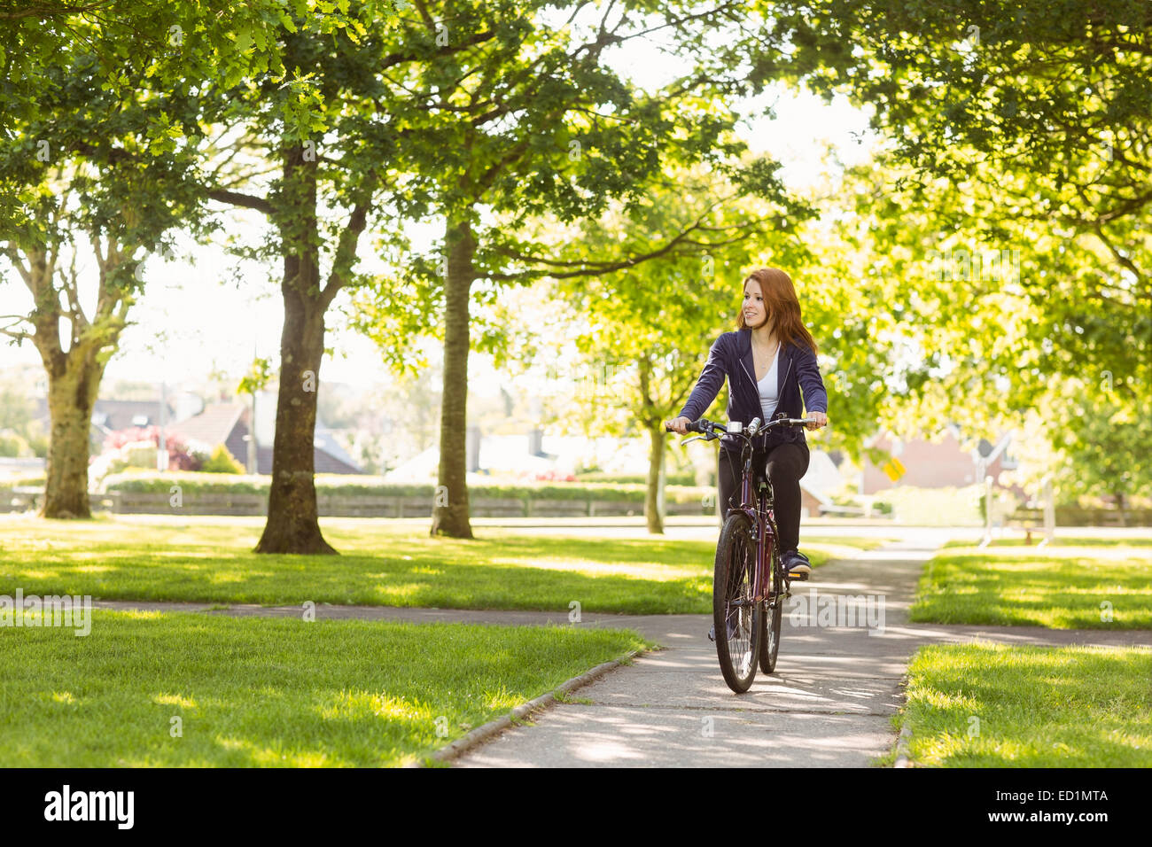 Cycling red hair hi-res stock photography and images - Alamy