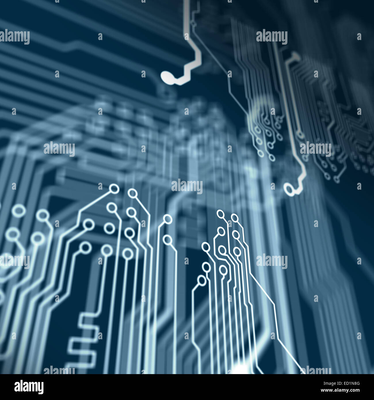 The electronic circuit Stock Photo - Alamy