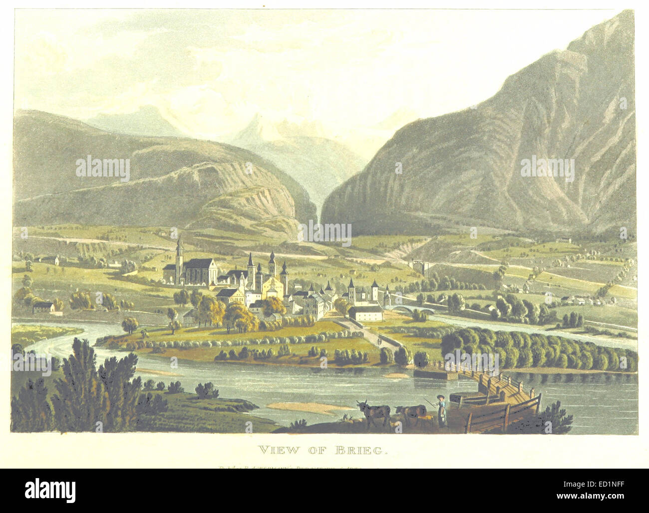 VIEW OF BRIEG Stock Photo - Alamy