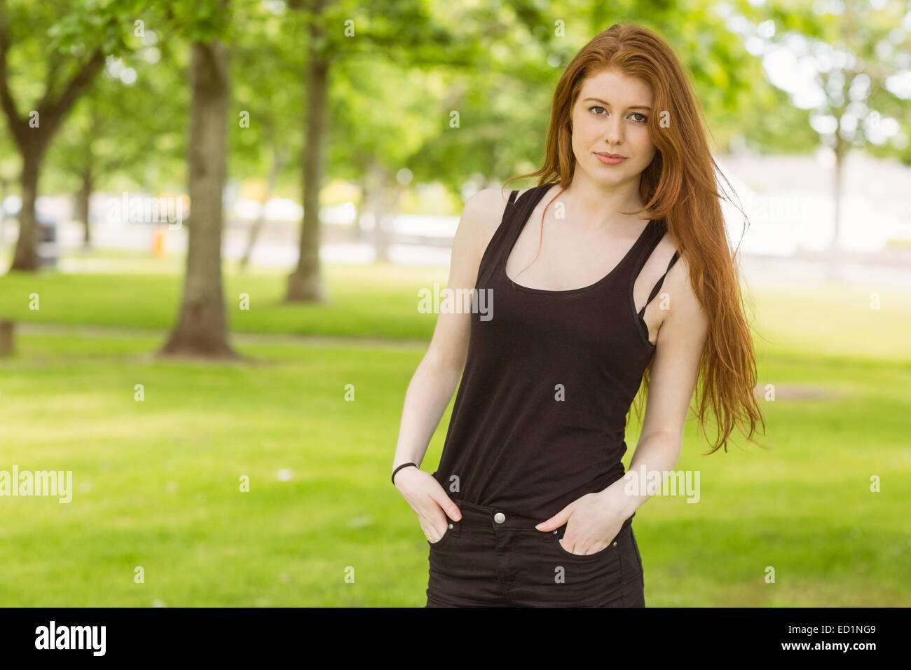 Beautiful standing young woman hi-res stock photography and images - Alamy