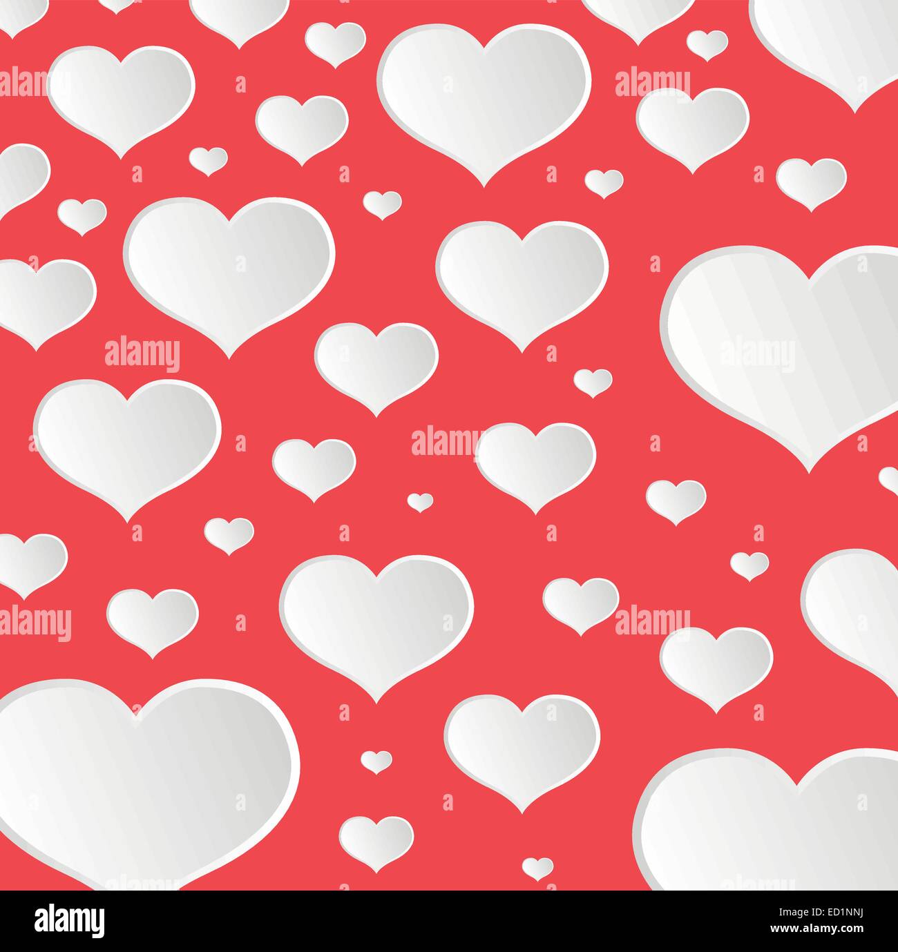 Heartsfloatingboxvector Stock Vector Images - Alamy