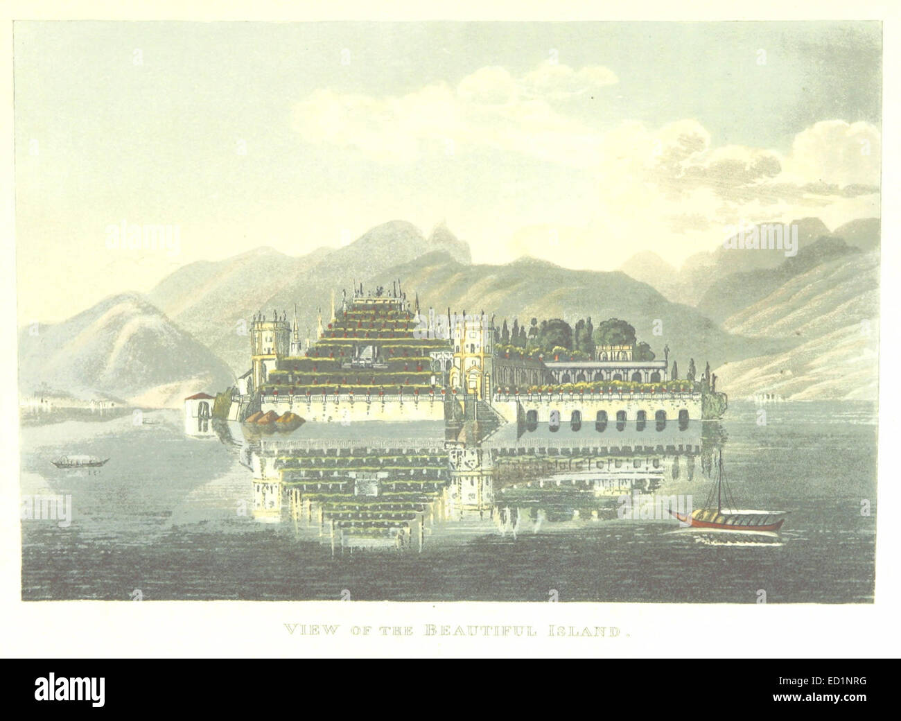 An illustration of a beautiful island, capturing its serene and scenic ...
