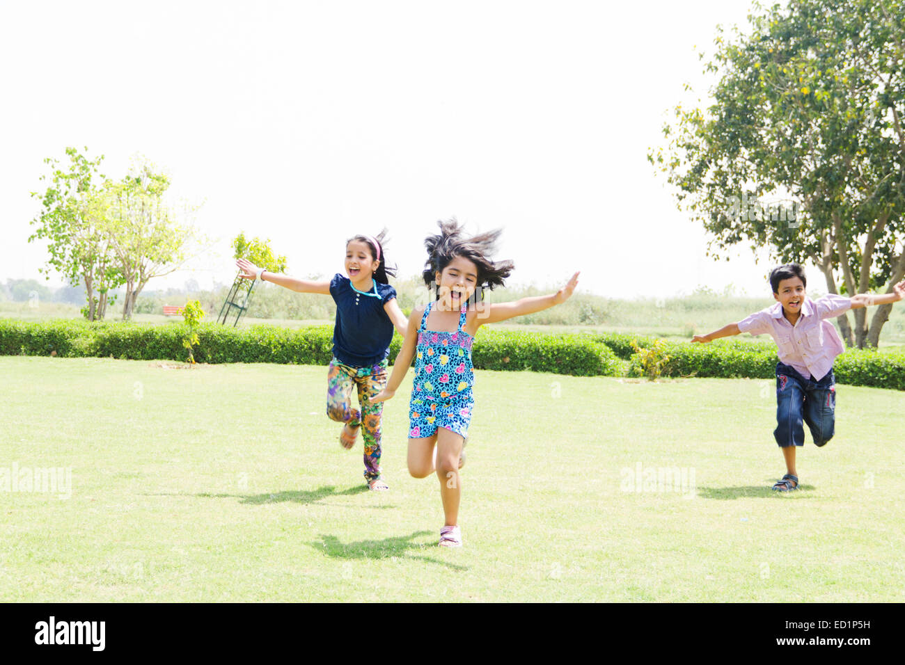 indians Children park fun Stock Photo - Alamy