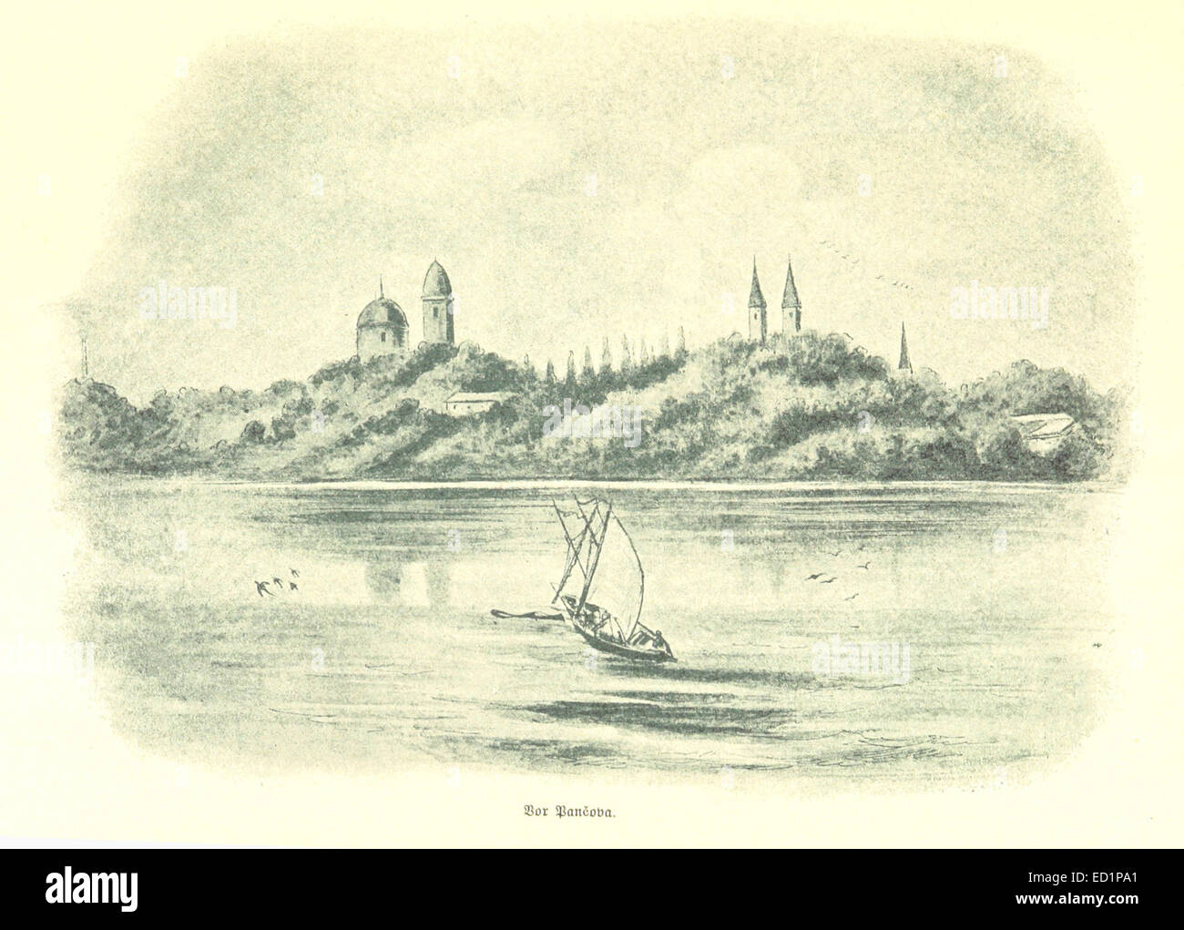 An illustration depicting the area of Vor Pancova, a location known for ...