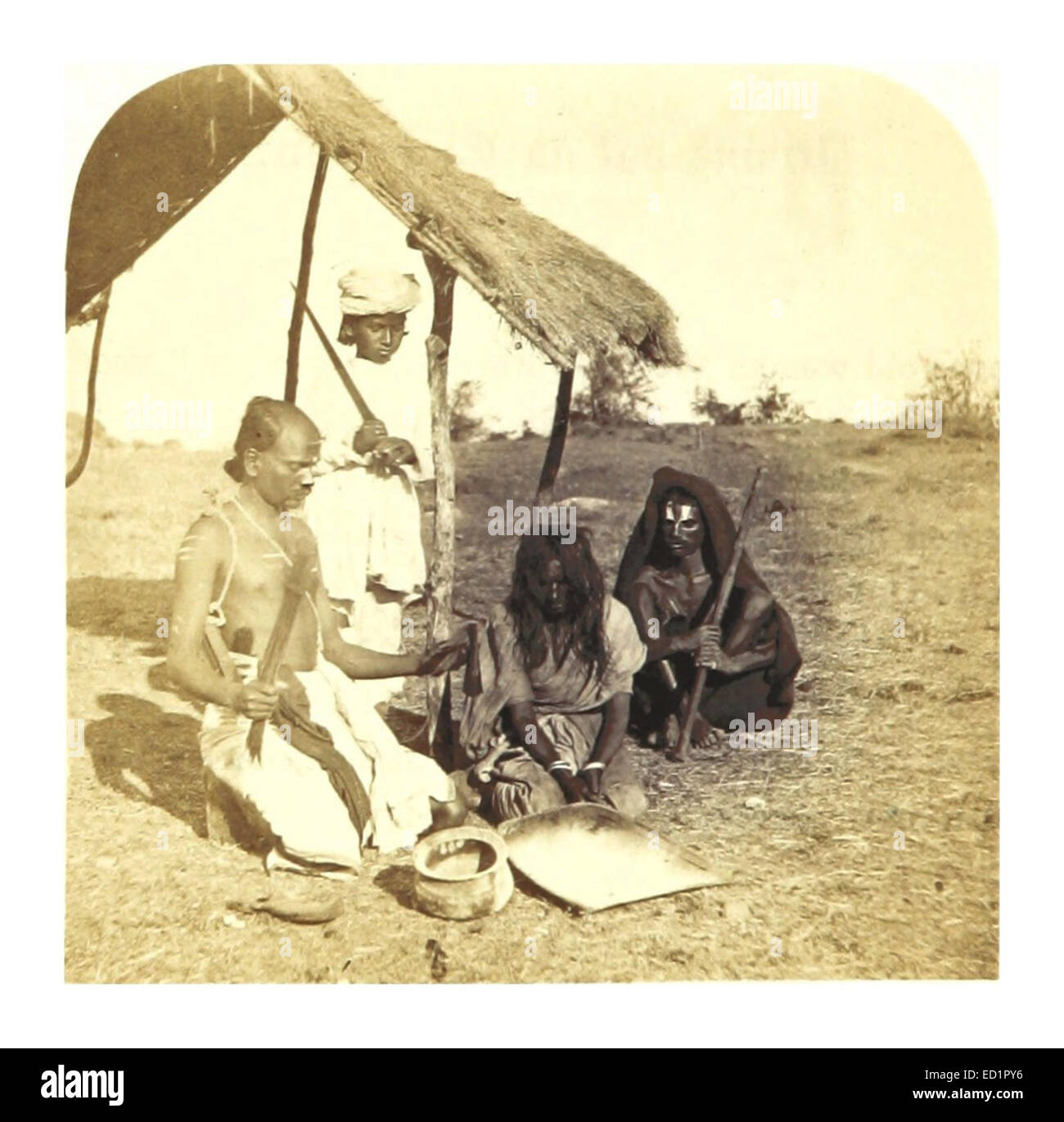 This 1862 illustration by Weld depicts a ritual in India for driving ...