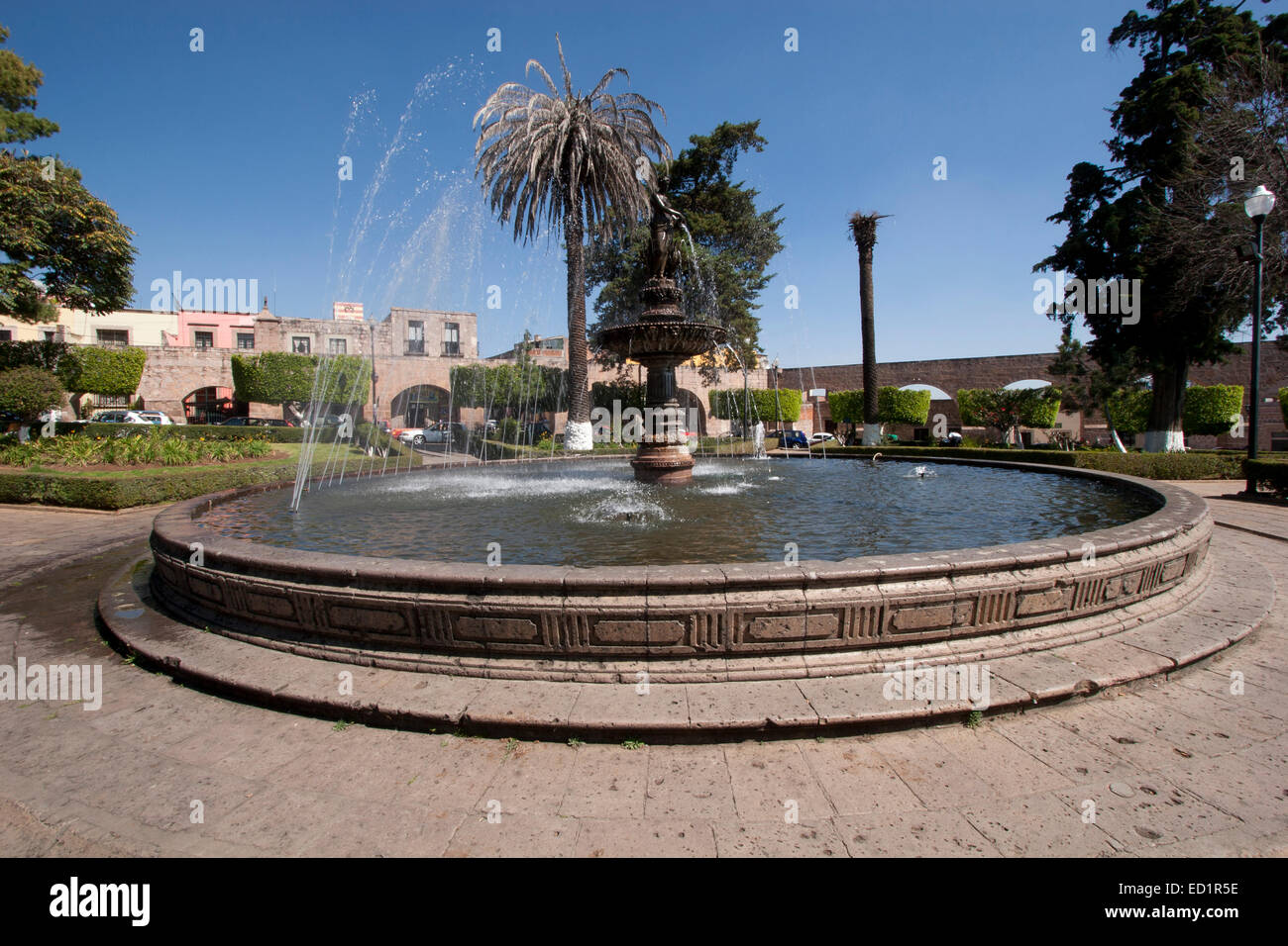 Las Tarascas fountain, Morelia, Michoacan, Mexico Stock Photo - Alamy