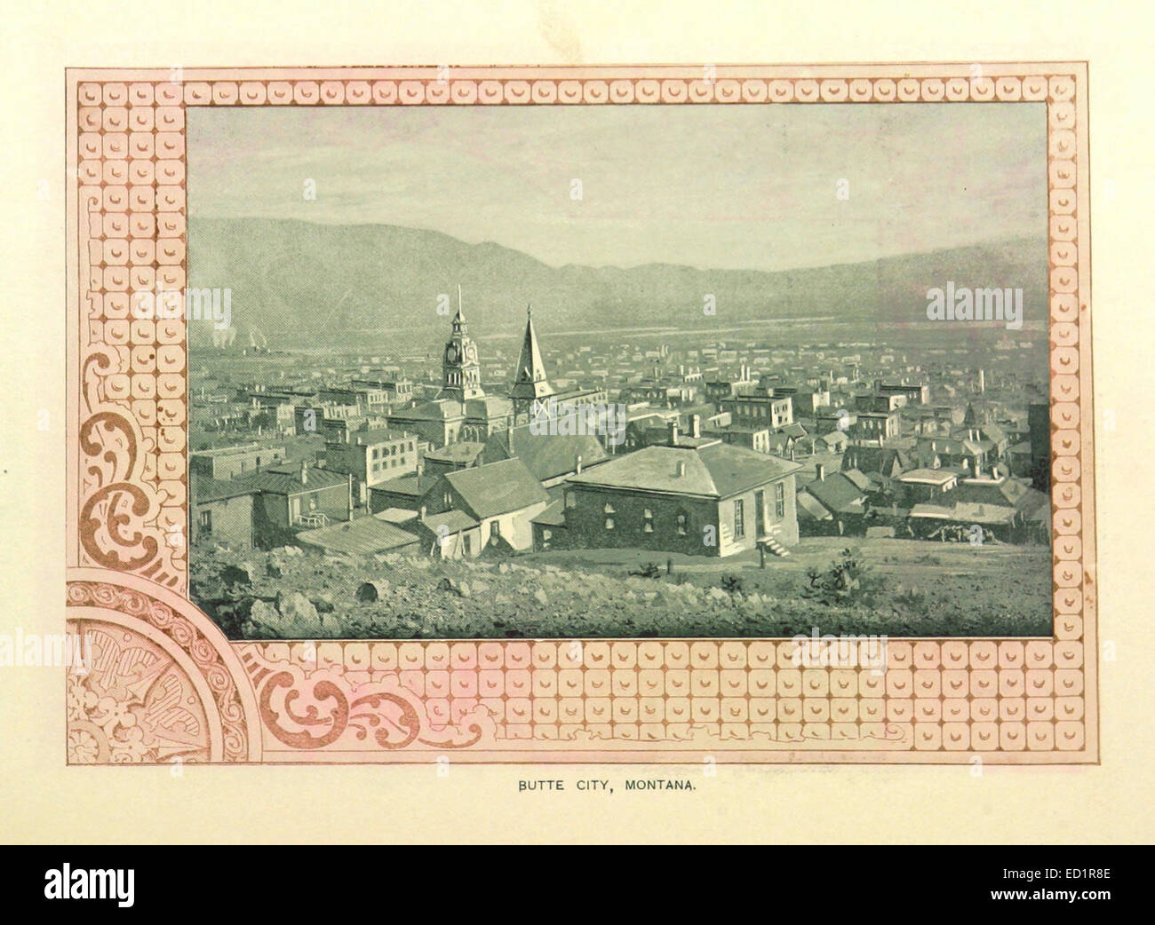 This 1893 map of Butte City, Montana, offers a detailed view of the ...