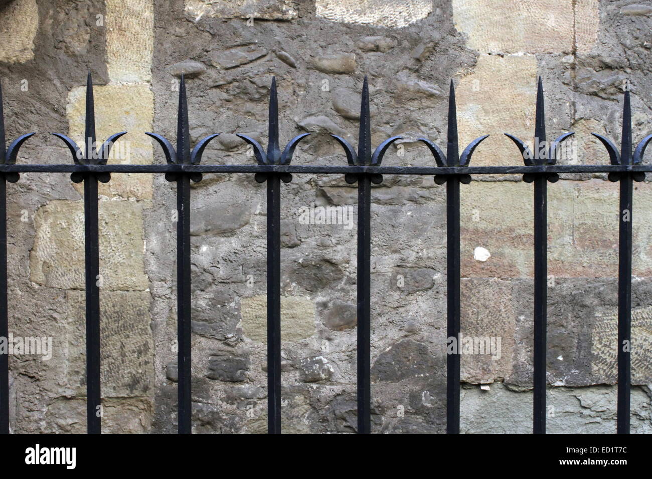 Ancient grid and wall in old city, Geneva, Switzerland Stock Photo - Alamy
