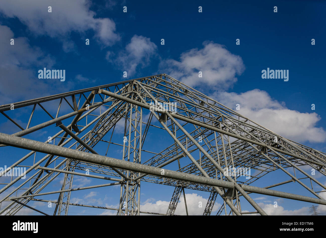 the pyramid stage laid bare Stock Photo - Alamy