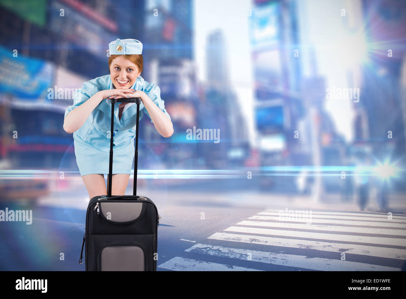 Composite image pretty air hostess hi-res stock photography and images ...