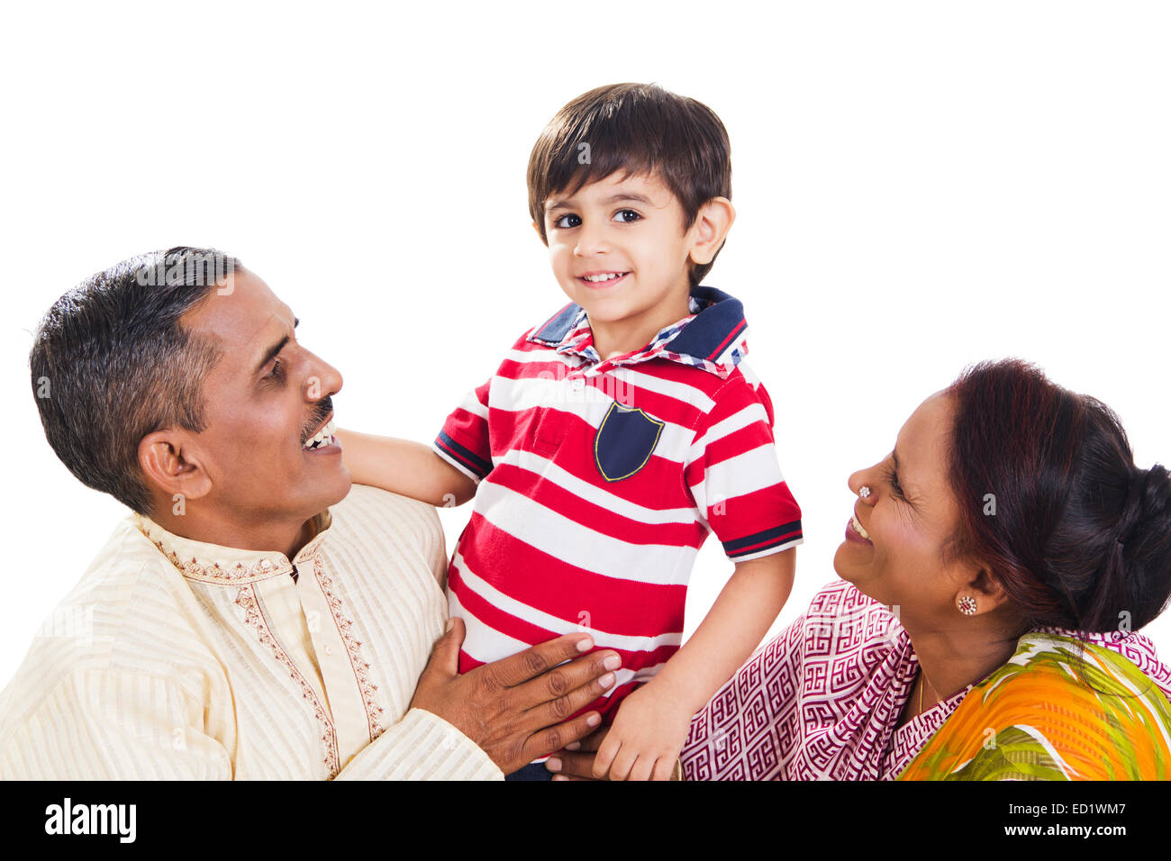 indian Parents and grandson care Stock Photo - Alamy