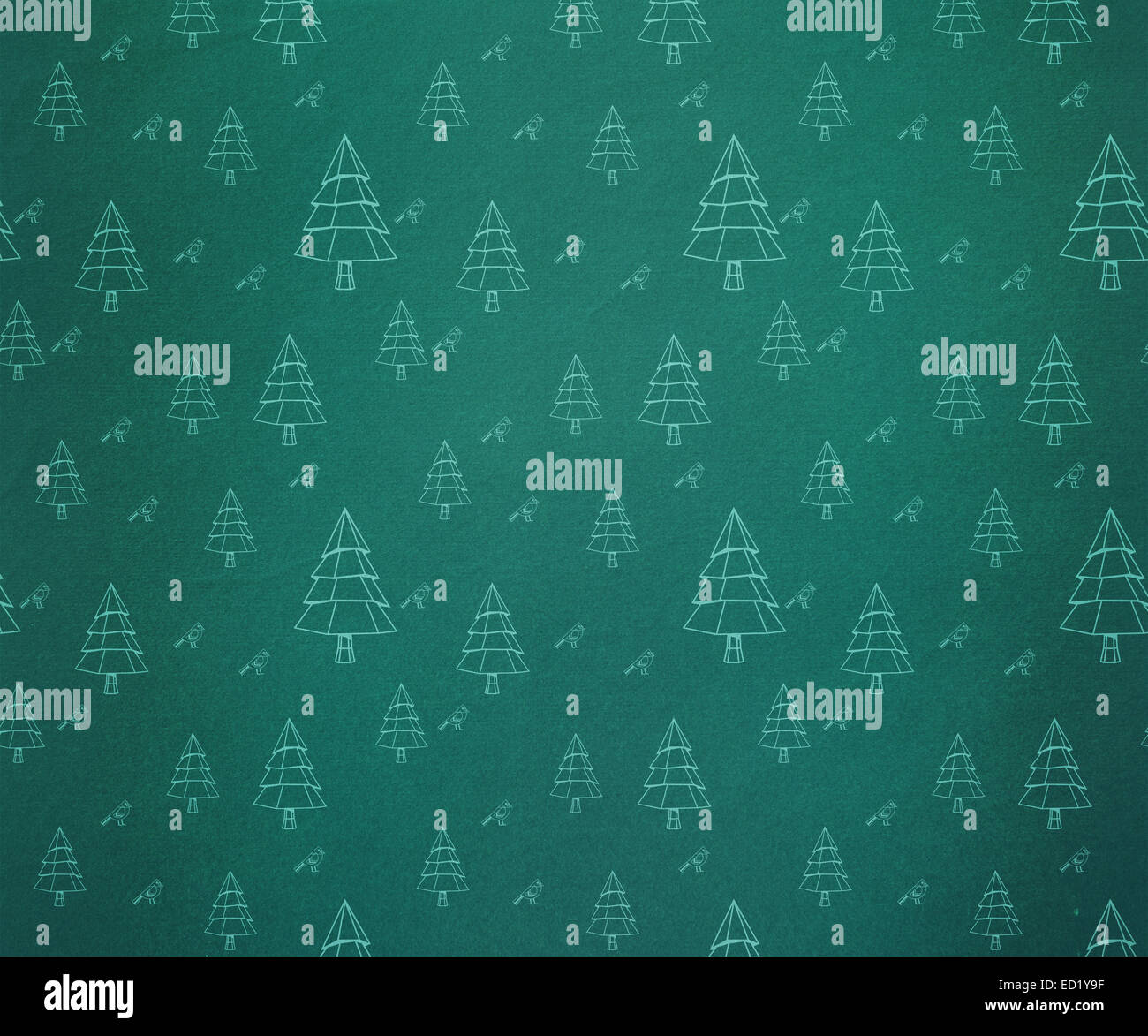 Green fir tree pattern wallpaper Stock Photo - Alamy