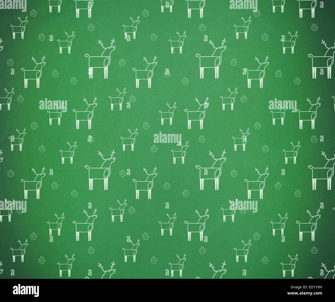 Green and white reindeer pattern wallpaper Stock Photo - Alamy