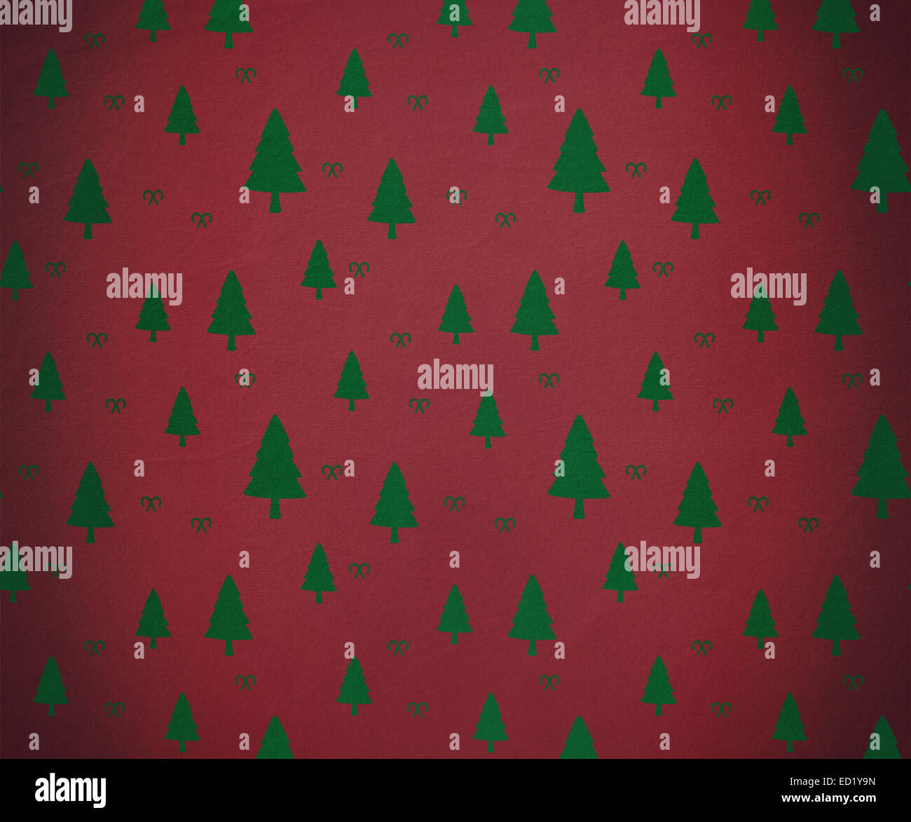 Red and green tree pattern wallpaper Stock Photo - Alamy