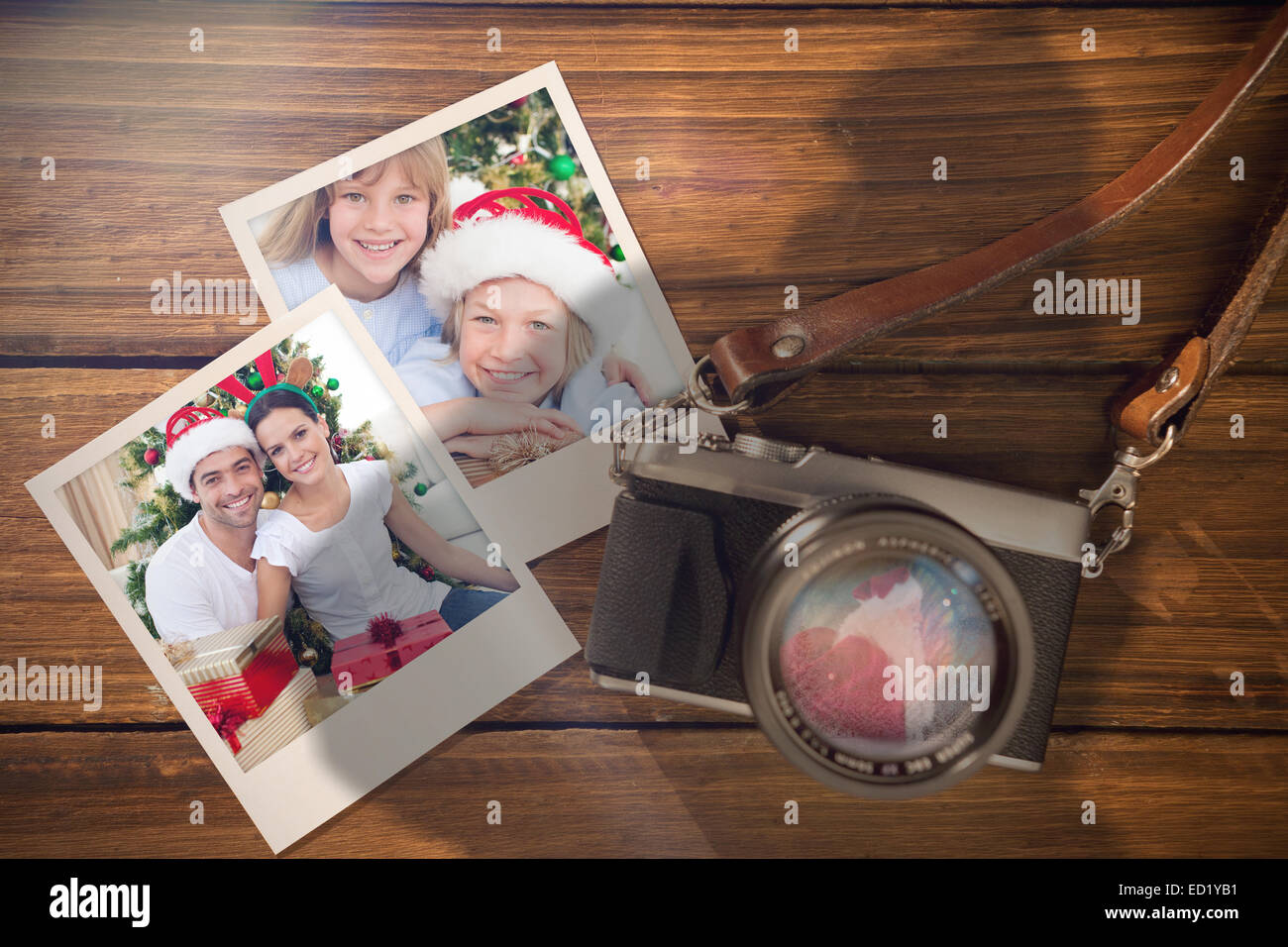 Composite image of christmas memories Stock Photo - Alamy