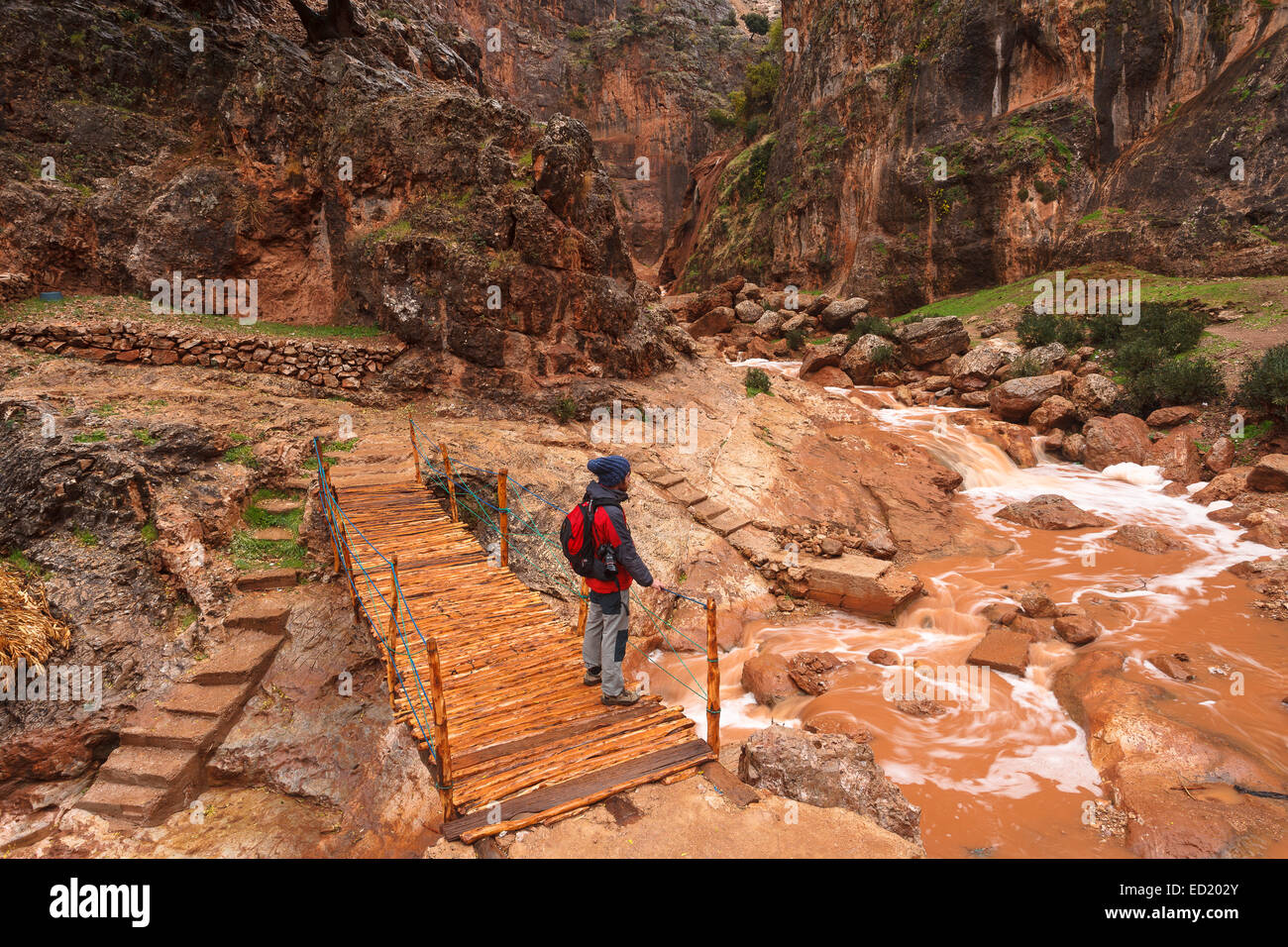 Waterfalls. Ifrane National Park. Middle Atlas. Fez. Morocco. North ...